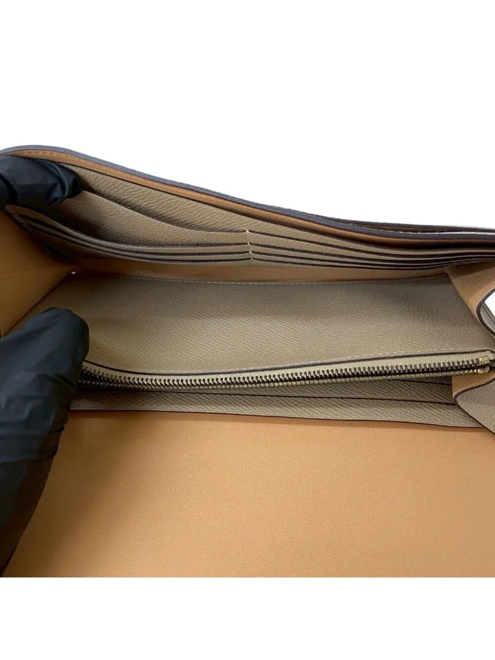 Hermes | Bags | Hermes Constance Long Veau Epsom Wallet Billfold Beige ...